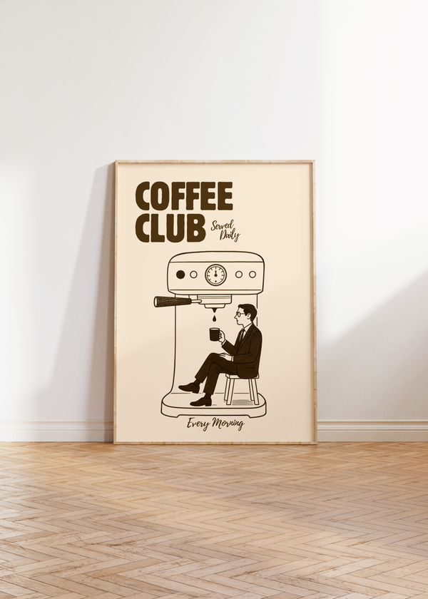 The Coffee Man Print – Gourgues Posters