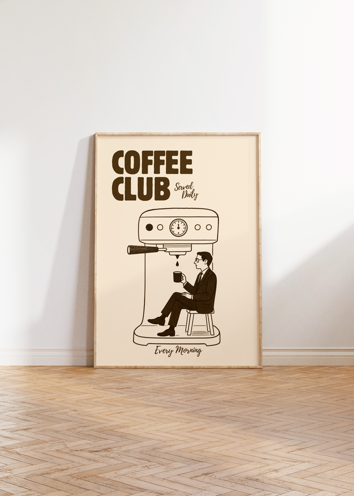 The Coffee Man Print – Gourgues Posters