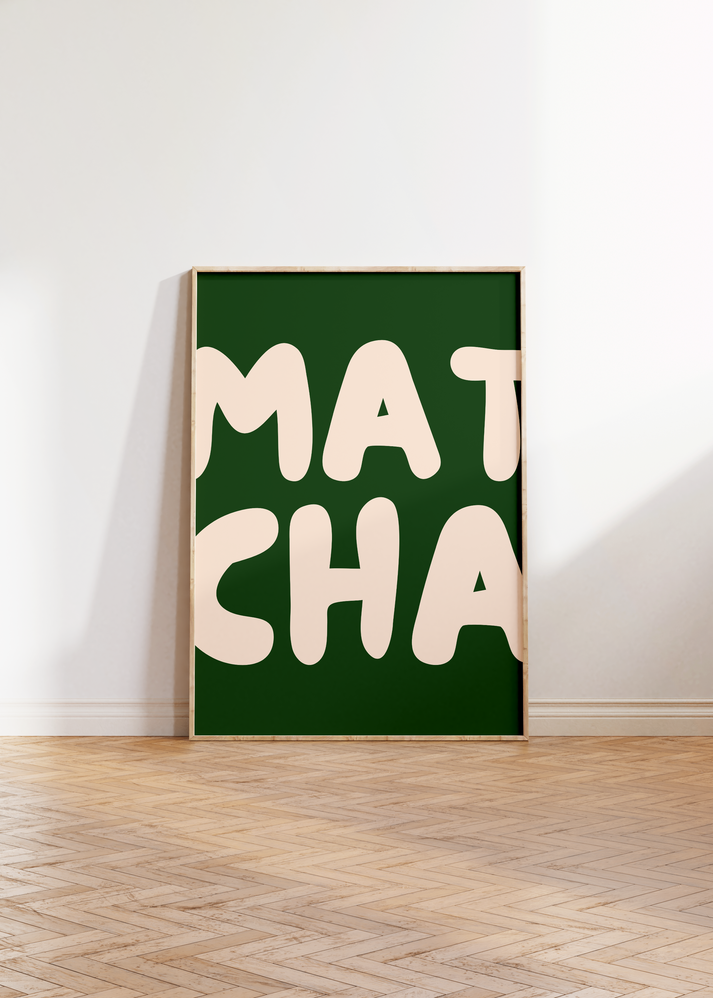 Matcha Letters Print – Gourgues Posters