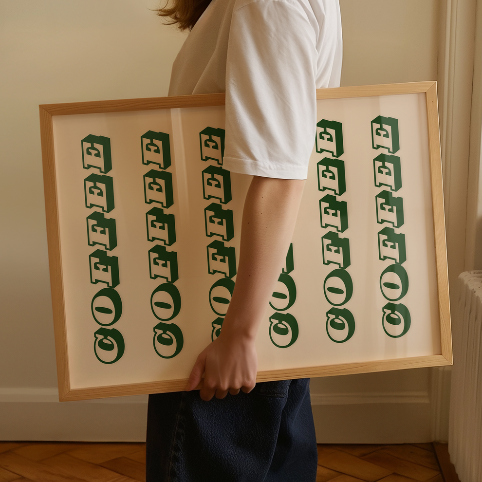 Coffee Typography Print – Gourgues Posters