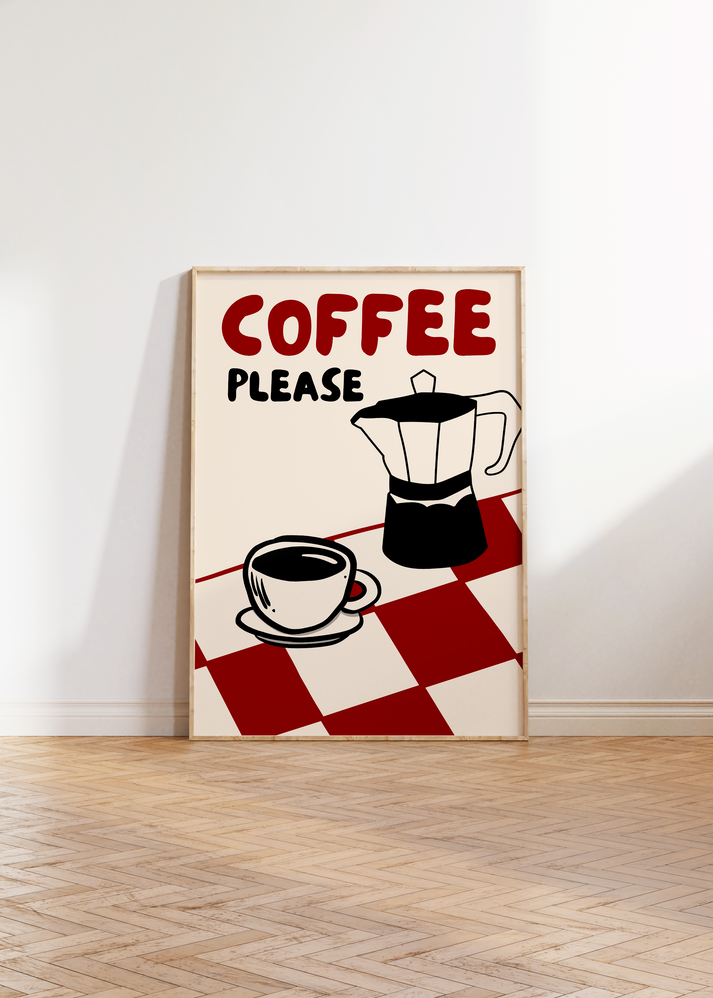 Coffee Please Print – Gourgues Posters